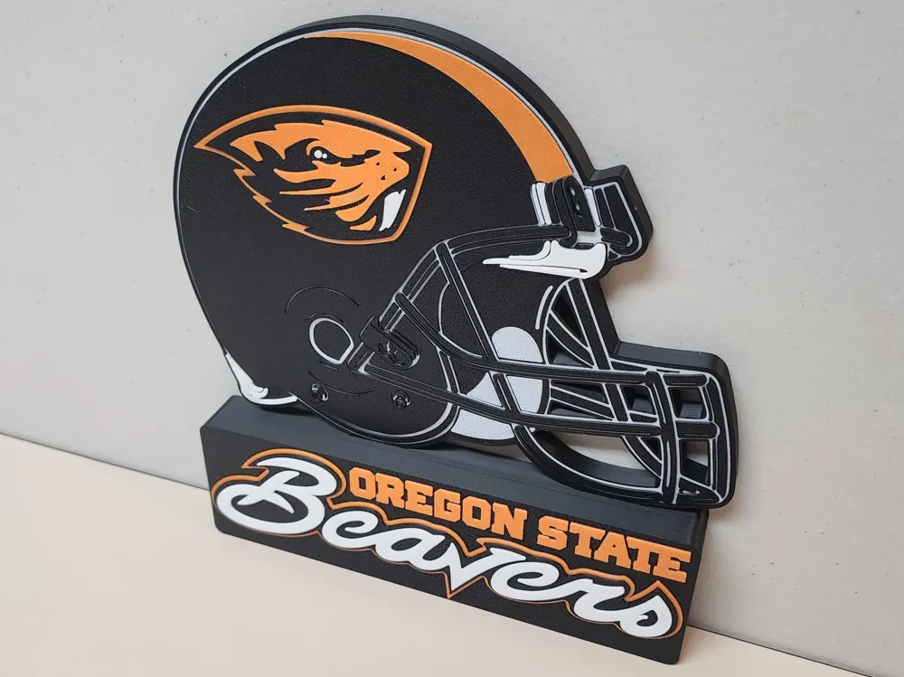 Oregon State Beavers Desk or Wall Display - Free 3D Print Model ...