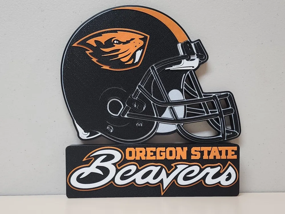 Oregon State Beavers Desk or Wall Display - Free 3D Print Model ...