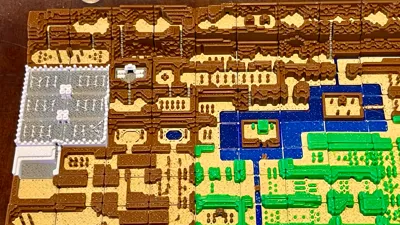 Legend of Zelda Overworld Map for 4-Color AMS by AeonJoey - MakerWorld