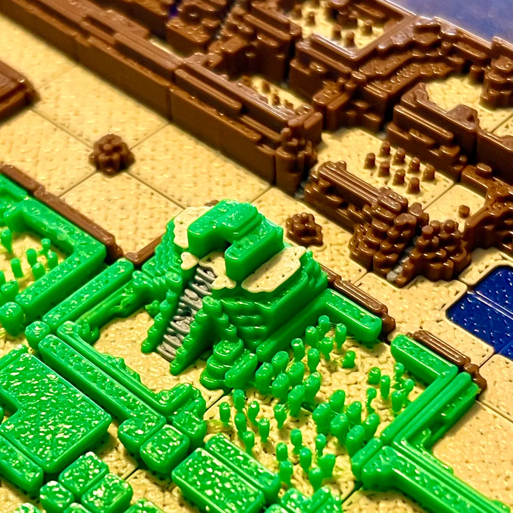 Legend of Zelda Overworld Map for 4-Color AMS by AeonJoey - MakerWorld