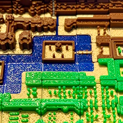 Legend of Zelda Overworld Map for 4-Color AMS by AeonJoey MakerWorld ...