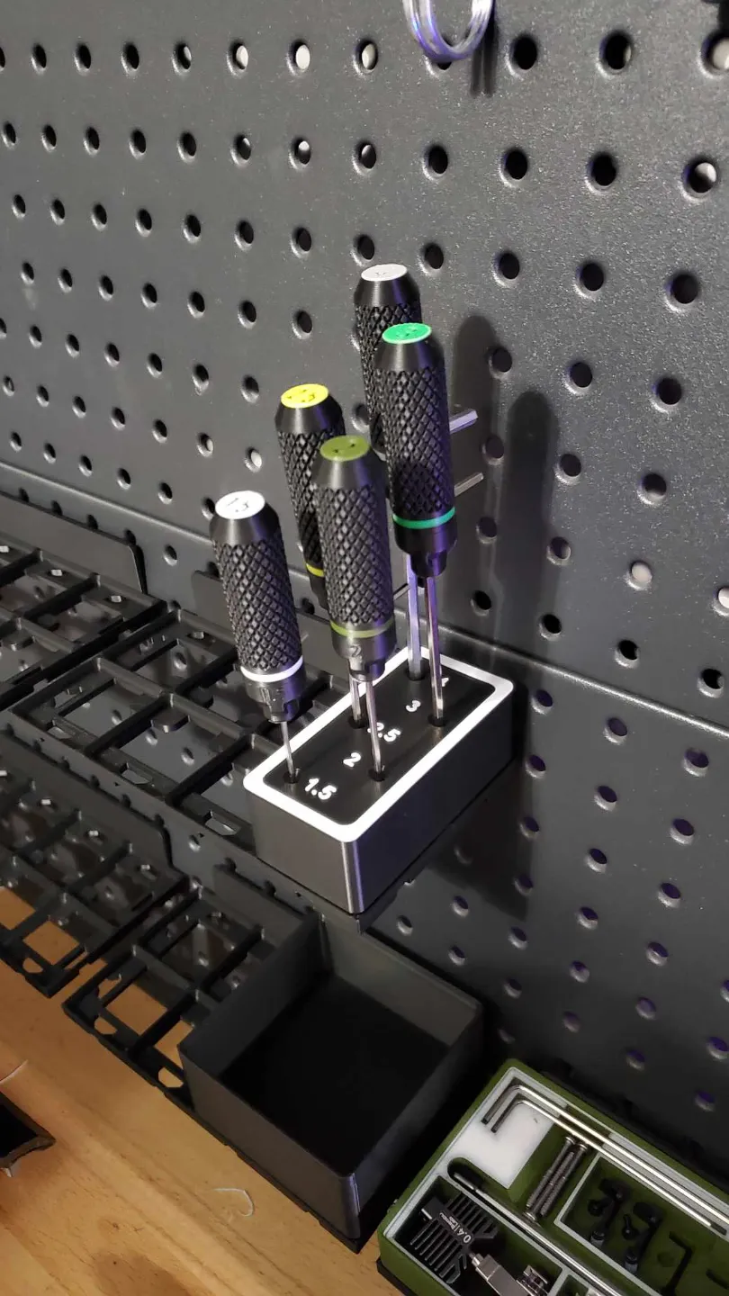 Allen wrench holder for Gridfinity by Hotcup & Co. - MakerWorld