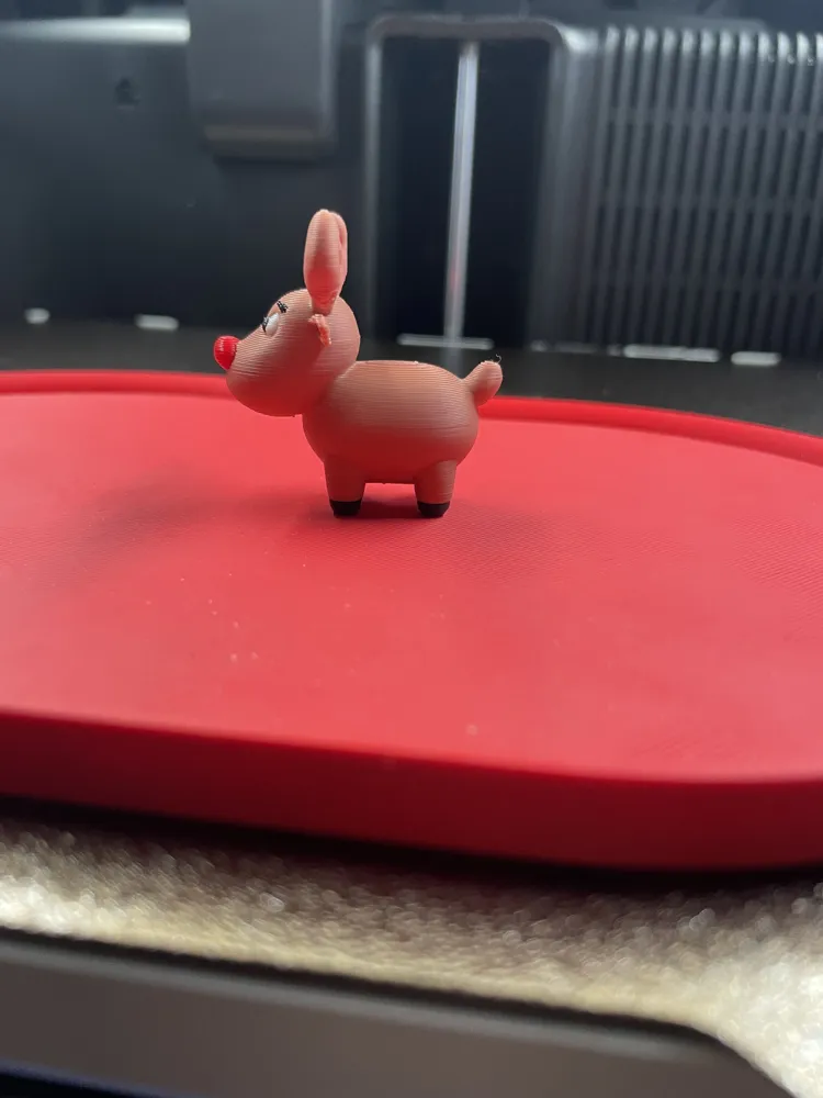 Rudolf the Red-Nosed Reindeer - Free 3D Print Model - MakerWorld