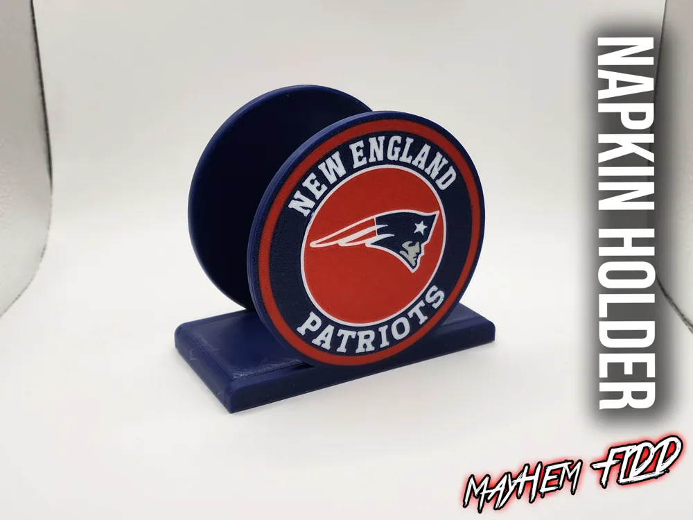 New England Patriots - Napkin Holder - Free 3D Print Model - MakerWorld