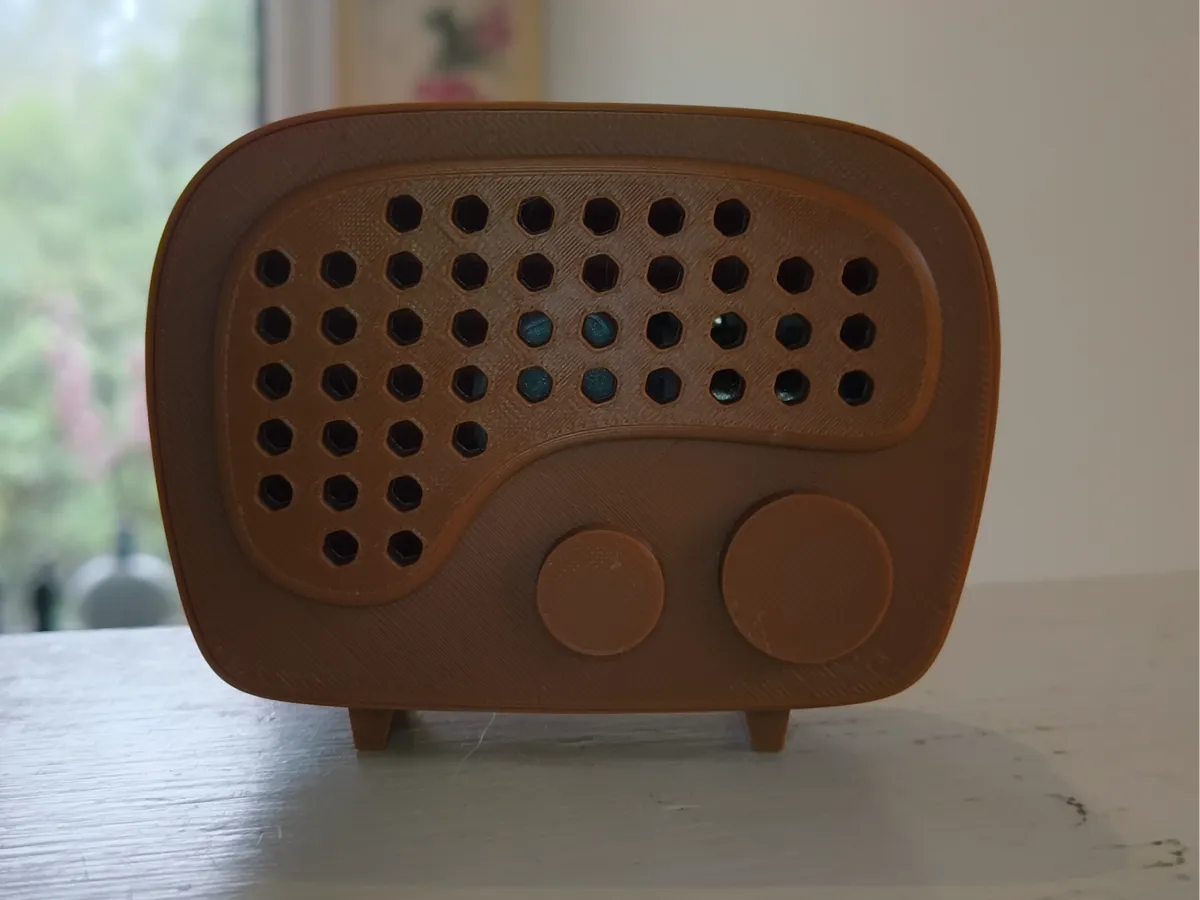 Retro Radio (Bottom Winding Kit-K014) - Free 3D Print Model - MakerWorld