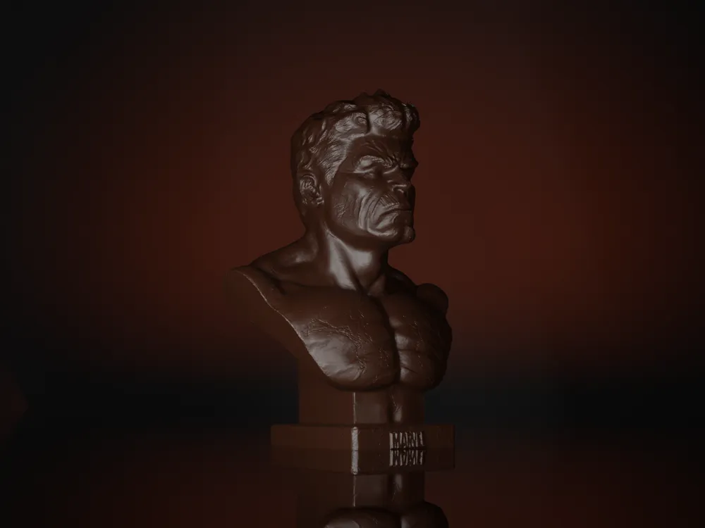 Red Hulk Marvel Bust by everythingDND MakerWorld: Download Free 3D Models