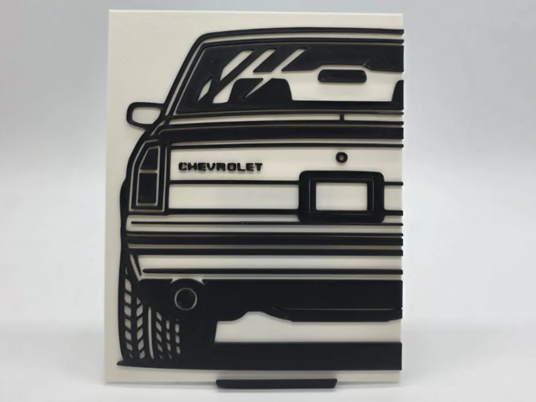 2D Wall Art 1984 Chevrolet Monte Carlo SS - Free 3D Print Model ...