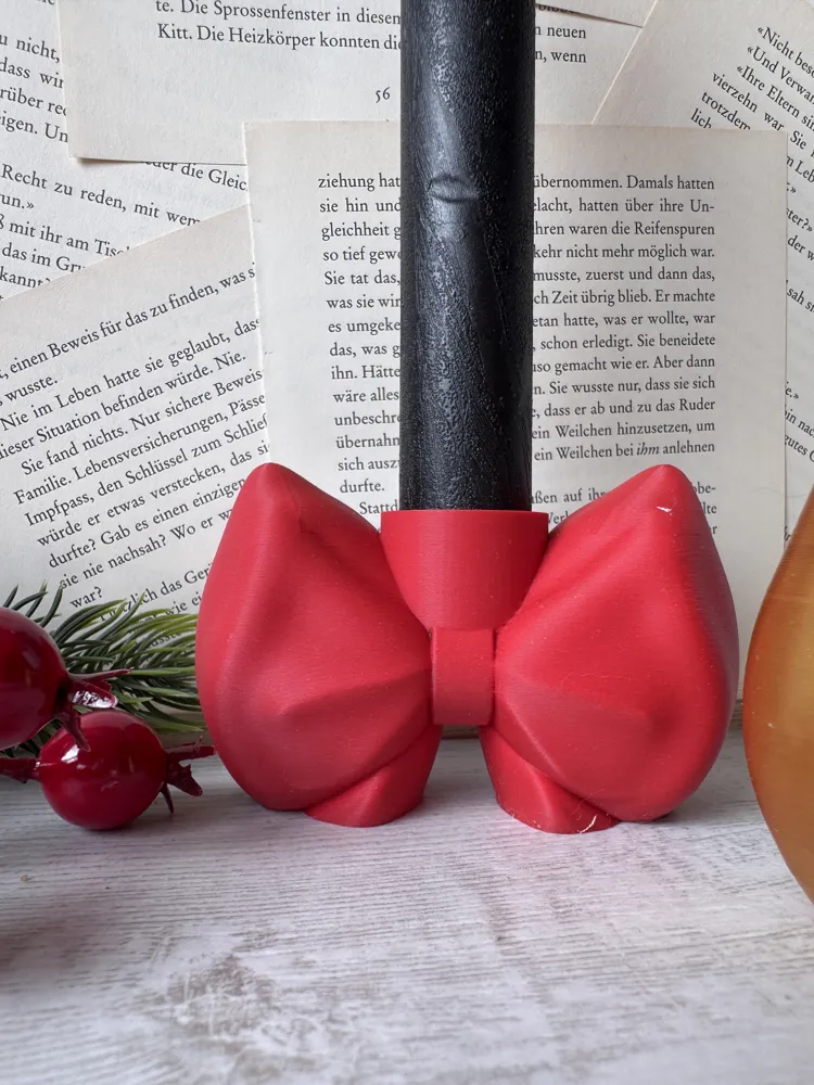 Elegant Bow Candle Holder – Stylish Decoration by MaxFabFlo.3D.Druck MakerWorld: Download Free ...