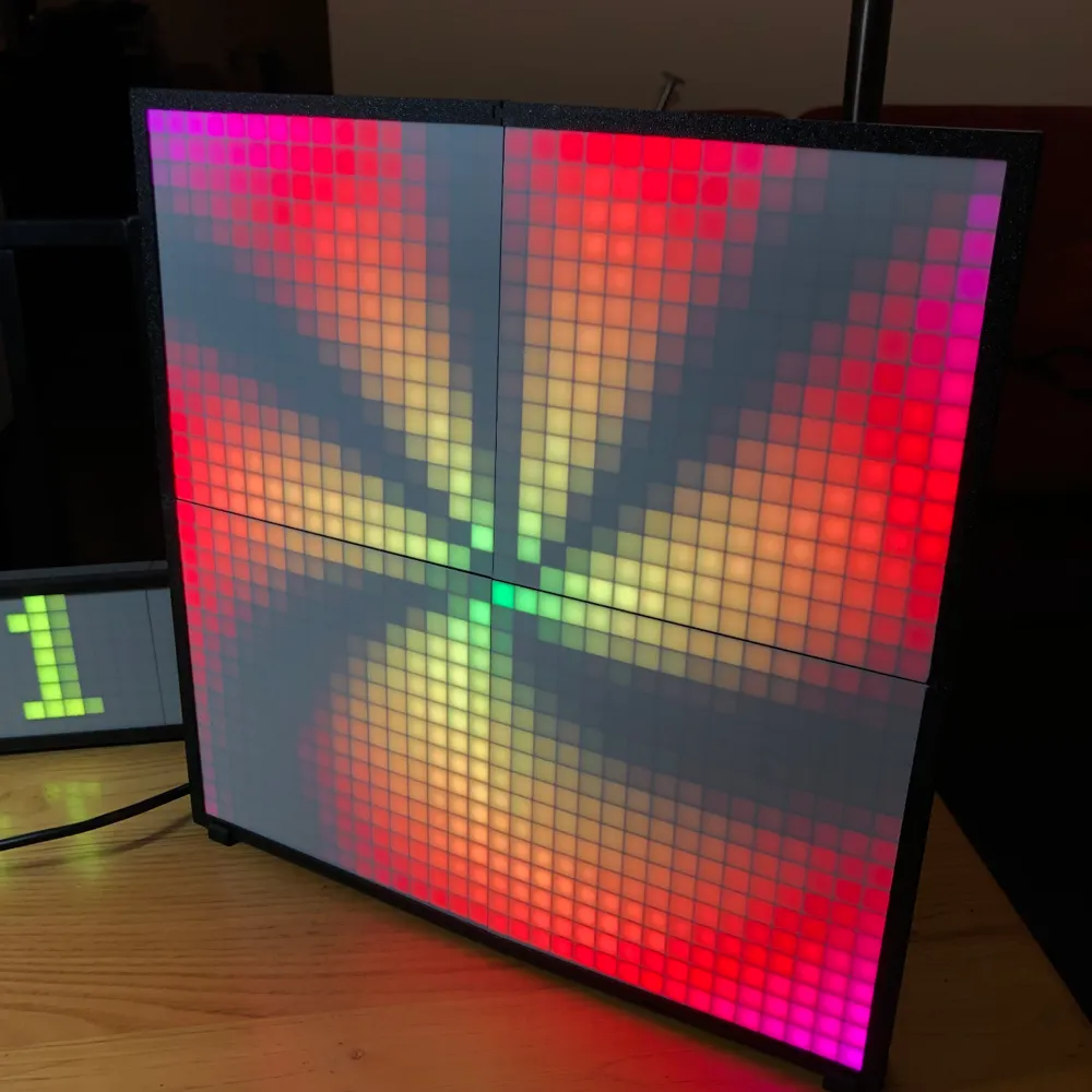 32x32 LED Matrix Frame with Diffuser Grid by fractalnoise - MakerWorld
