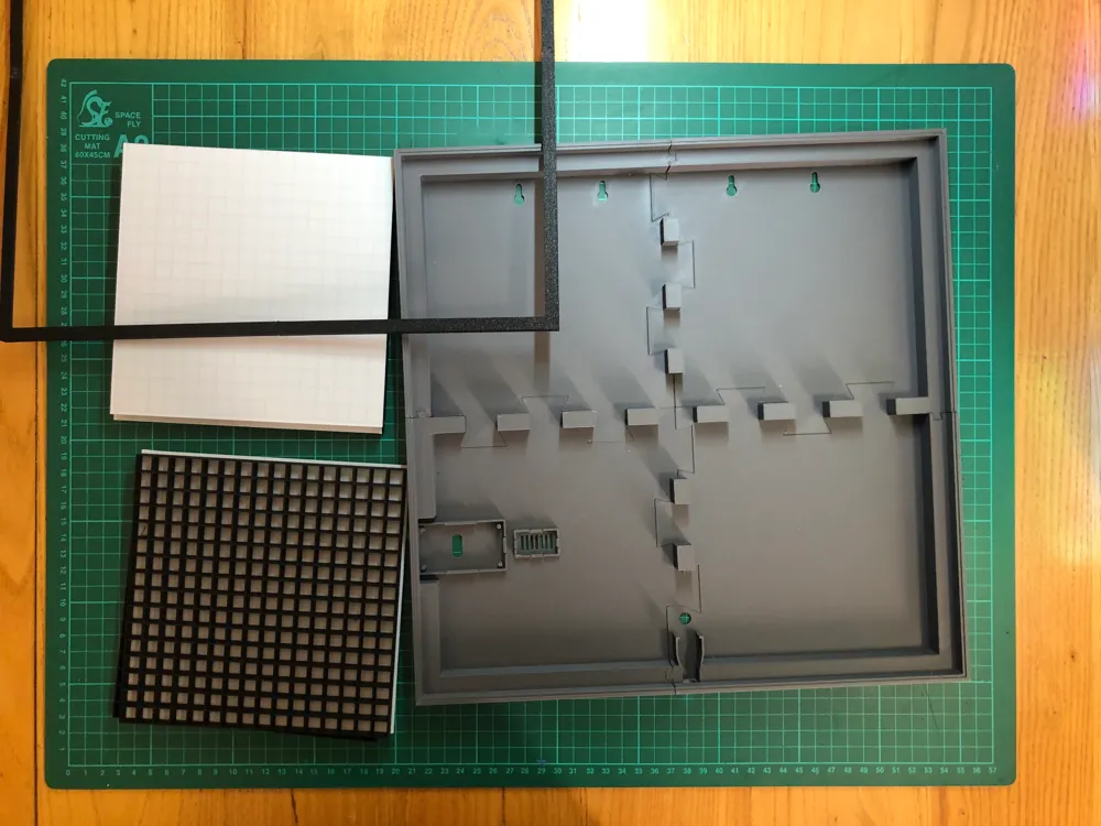 32x32 LED Matrix Frame with Diffuser Grid by fractalnoise - MakerWorld