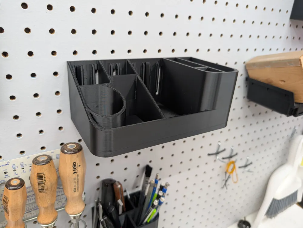 Peg Board 4”x8” Shelf System - Free 3D Print Model - MakerWorld