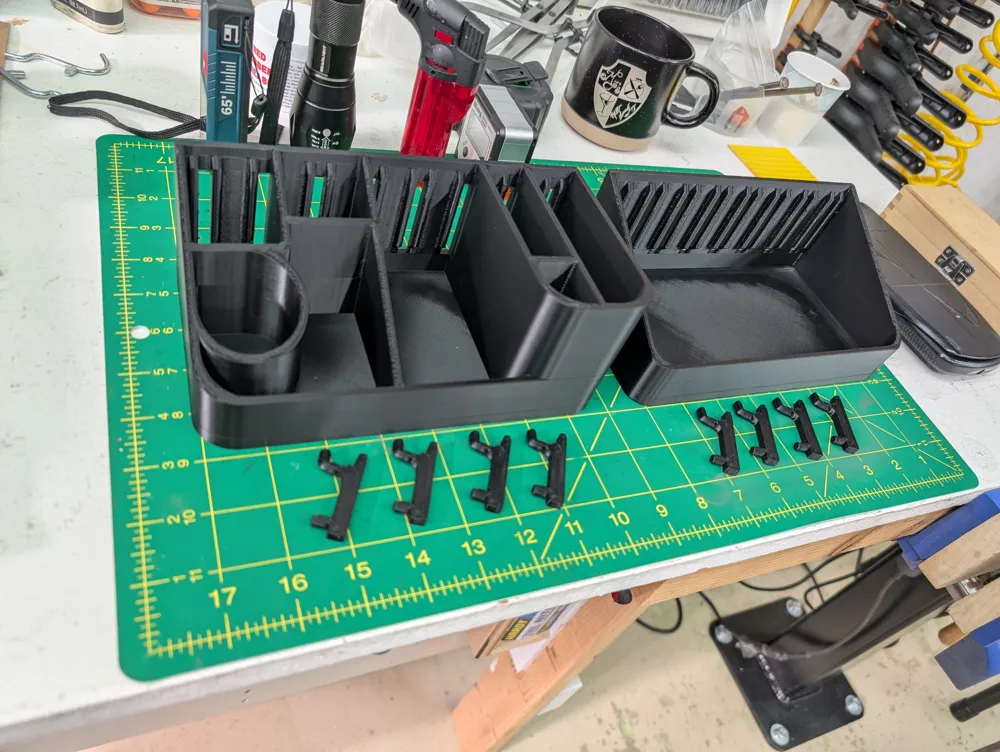 Peg Board 4”x8” Shelf System - Free 3D Print Model - MakerWorld