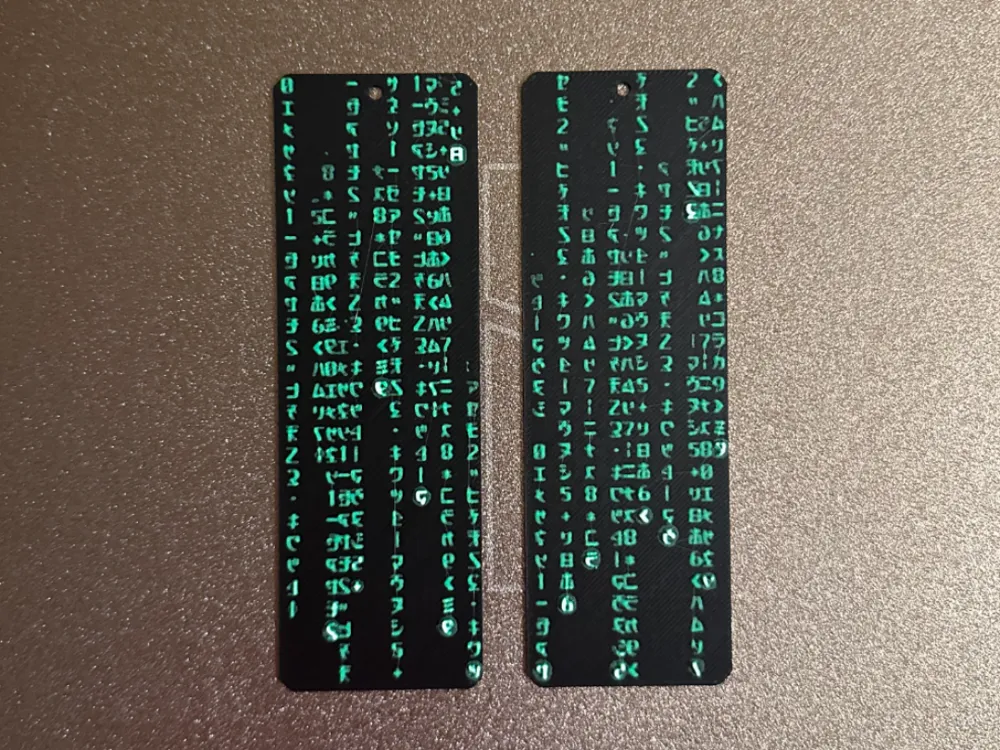 The Matrix Bookmarks - Free 3D Print Model - MakerWorld