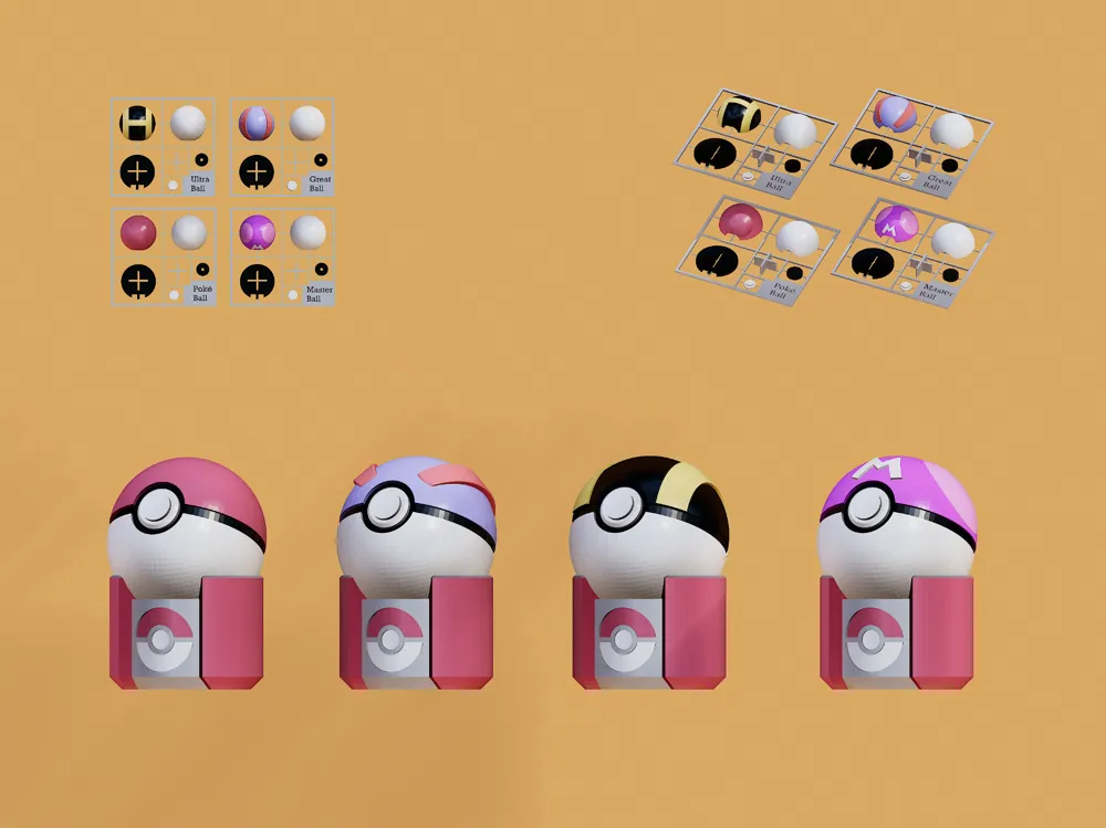 ORIGINAL Poke Ball Kit Cards WITH Pokeball Stand| Poke Ball | Great ...