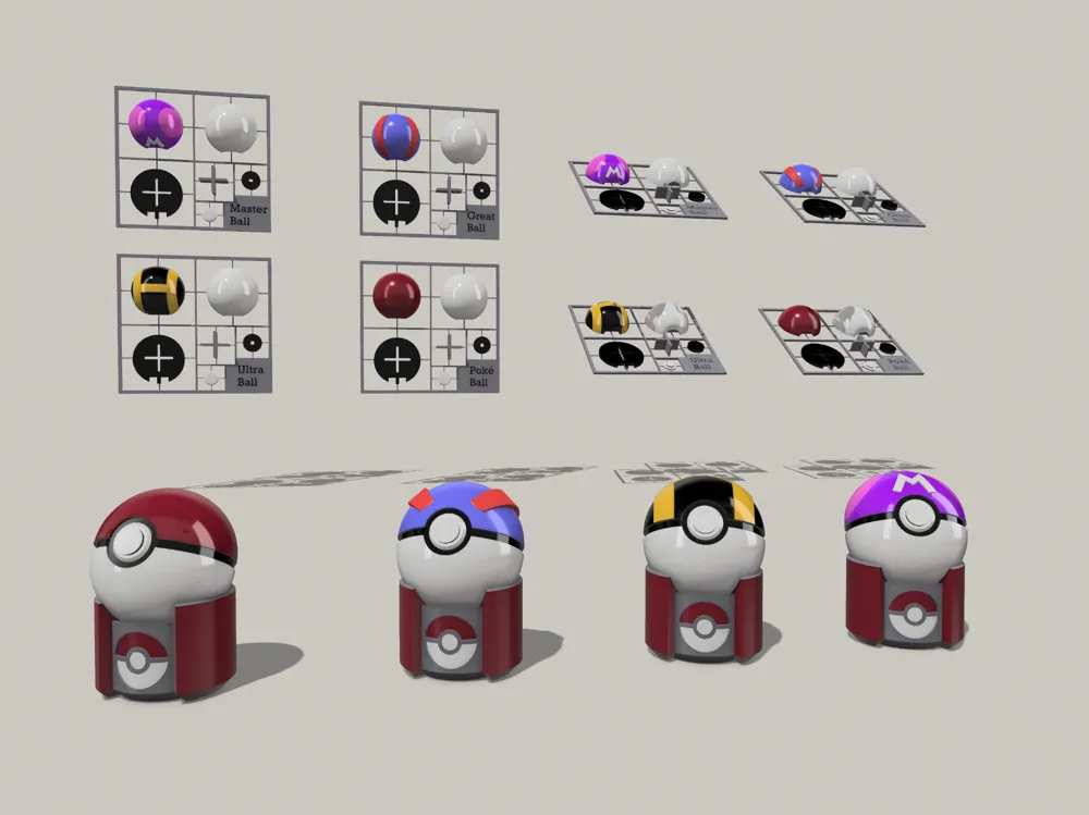 ORIGINAL Poke Ball Kit Cards WITH Pokeball Stand| Poke Ball | Great ...