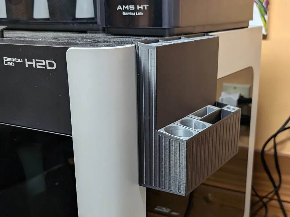 Tool Organizer Side Caddy - X1C P1S H2D H2S - Free 3D Print Model ...