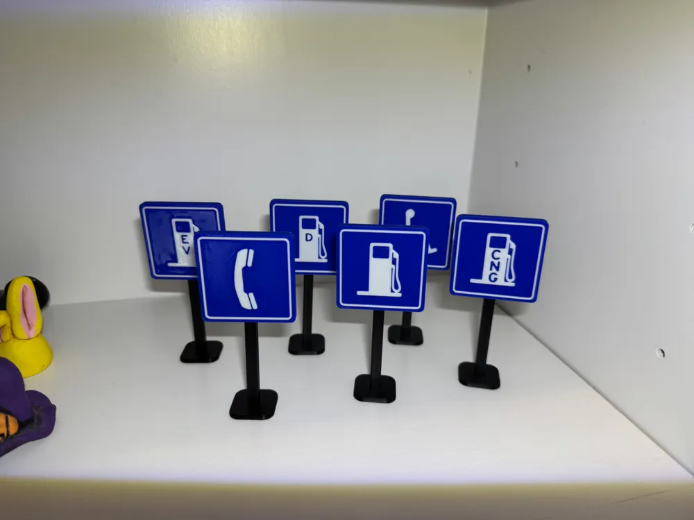 Fuel and More - US Road Mini Signs by 3D Print Creative Endeavors ...