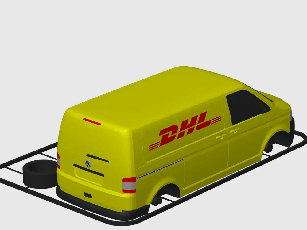 VW T5 Parcel Service Transporter Kit Card (AMS) Remixed by The Kit Card ...