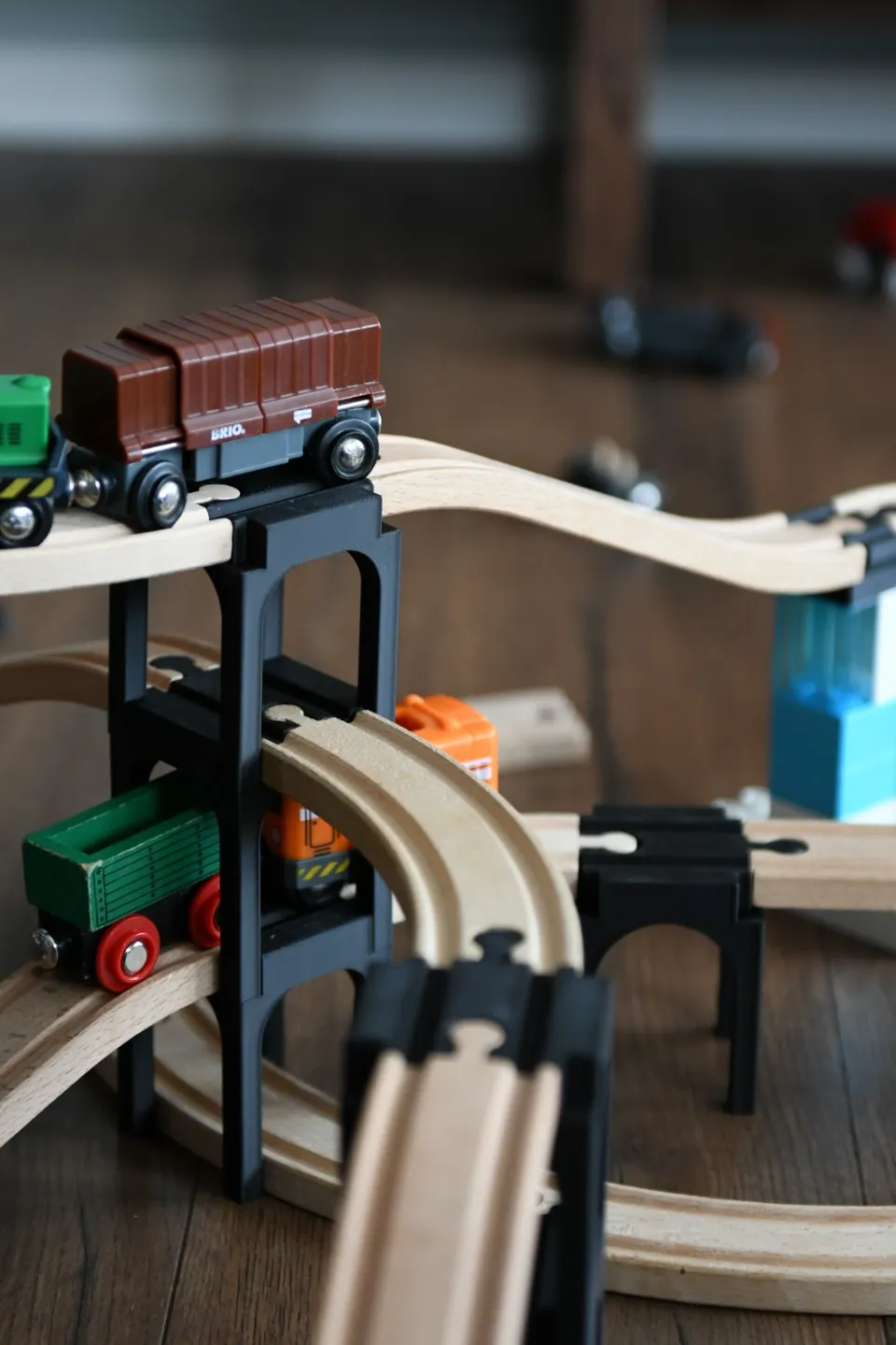 Wooden Train Stackable Riser/Support (Brio / Ikea) - Free 3D Print ...