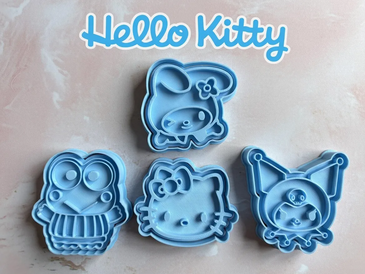 Hello Kitty Cookie Cutters - Free 3D Print Model - MakerWorld