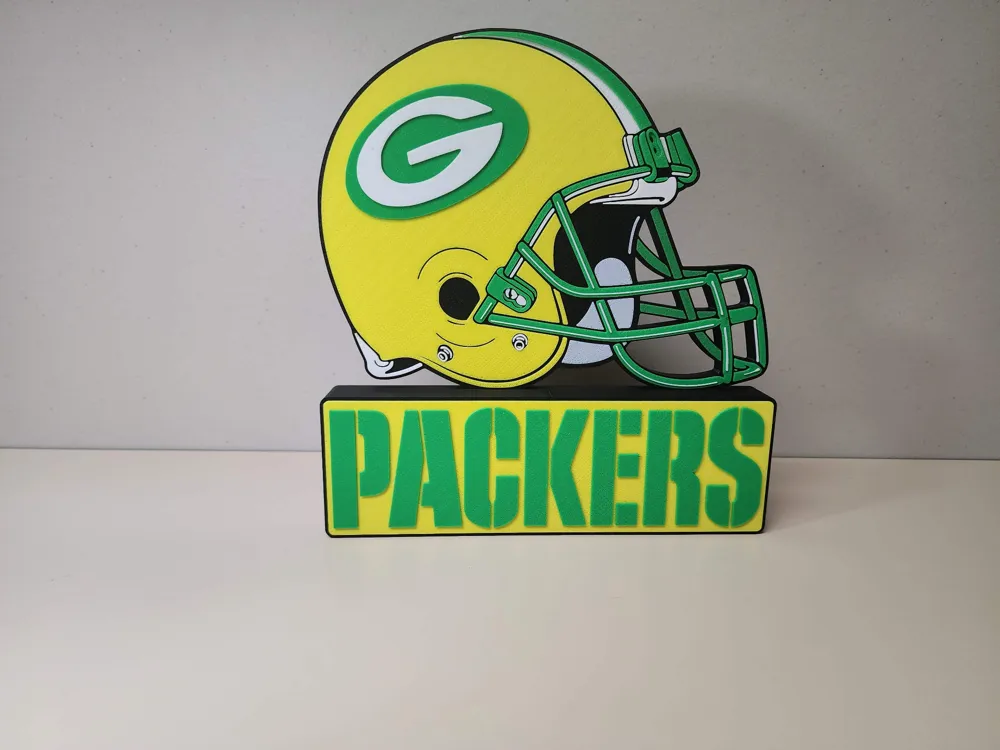 Greenbay Packers Wall or Desk Display by briankstan MakerWorld ...
