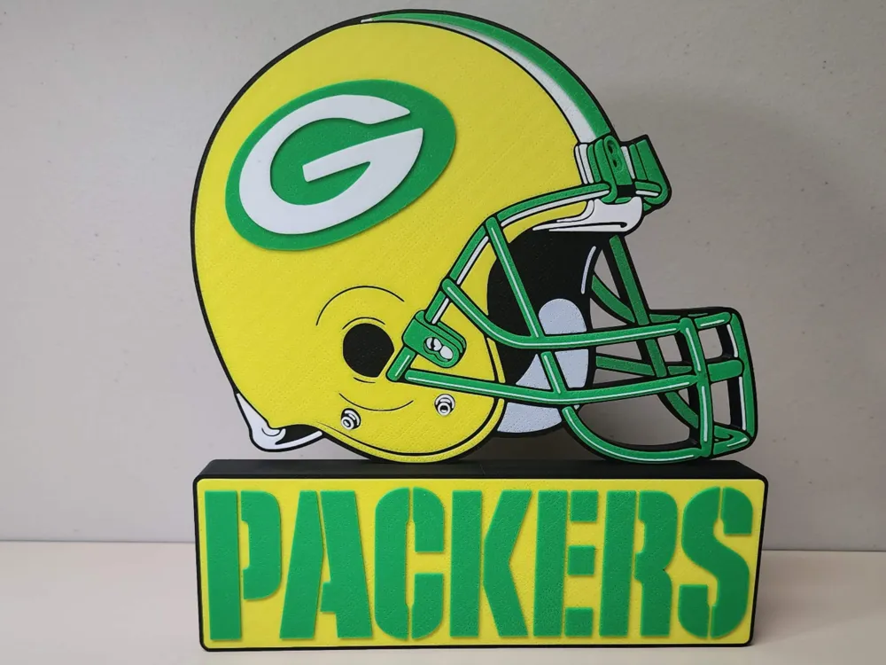 Greenbay Packers Wall or Desk Display by briankstan MakerWorld ...