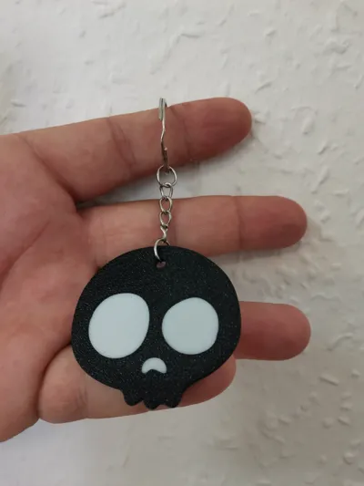 Skull multicolor keychain by BT3D printing - MakerWorld