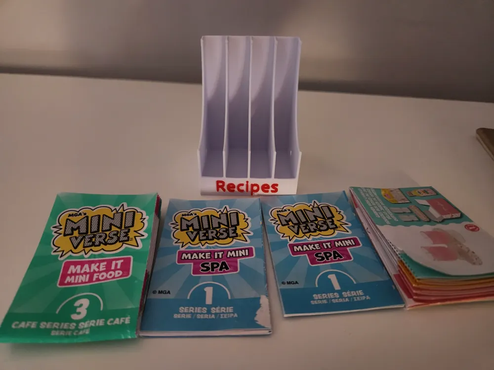 Make it Mini Miniverse Recipe holder by DiddlyBuilds MakerWorld ...