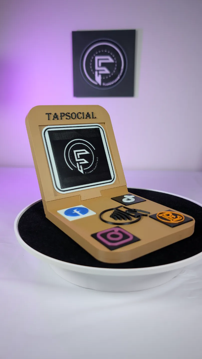 Customizable Social Media NFC Stand 4 , with blank by ...
