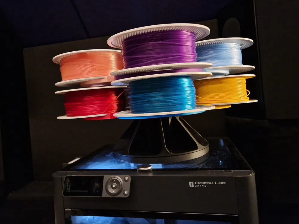 Support de bobines de filament rotatif - UZ STACK par Uzziel3D ...