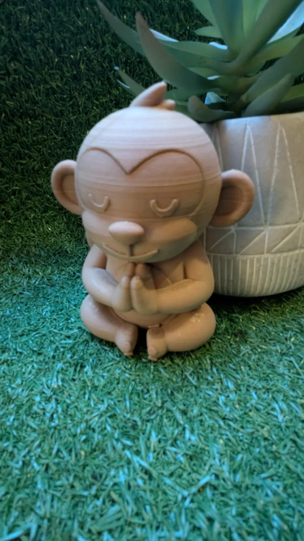 Zen Praying Buddha Monkey By Sammiibb Makerworld Download Free 3d Models