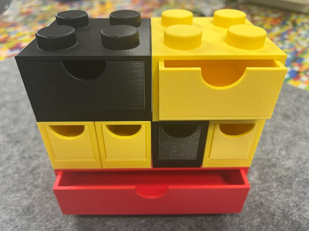 2x4 stackable brick drawer - Free 3D Print Model - MakerWorld