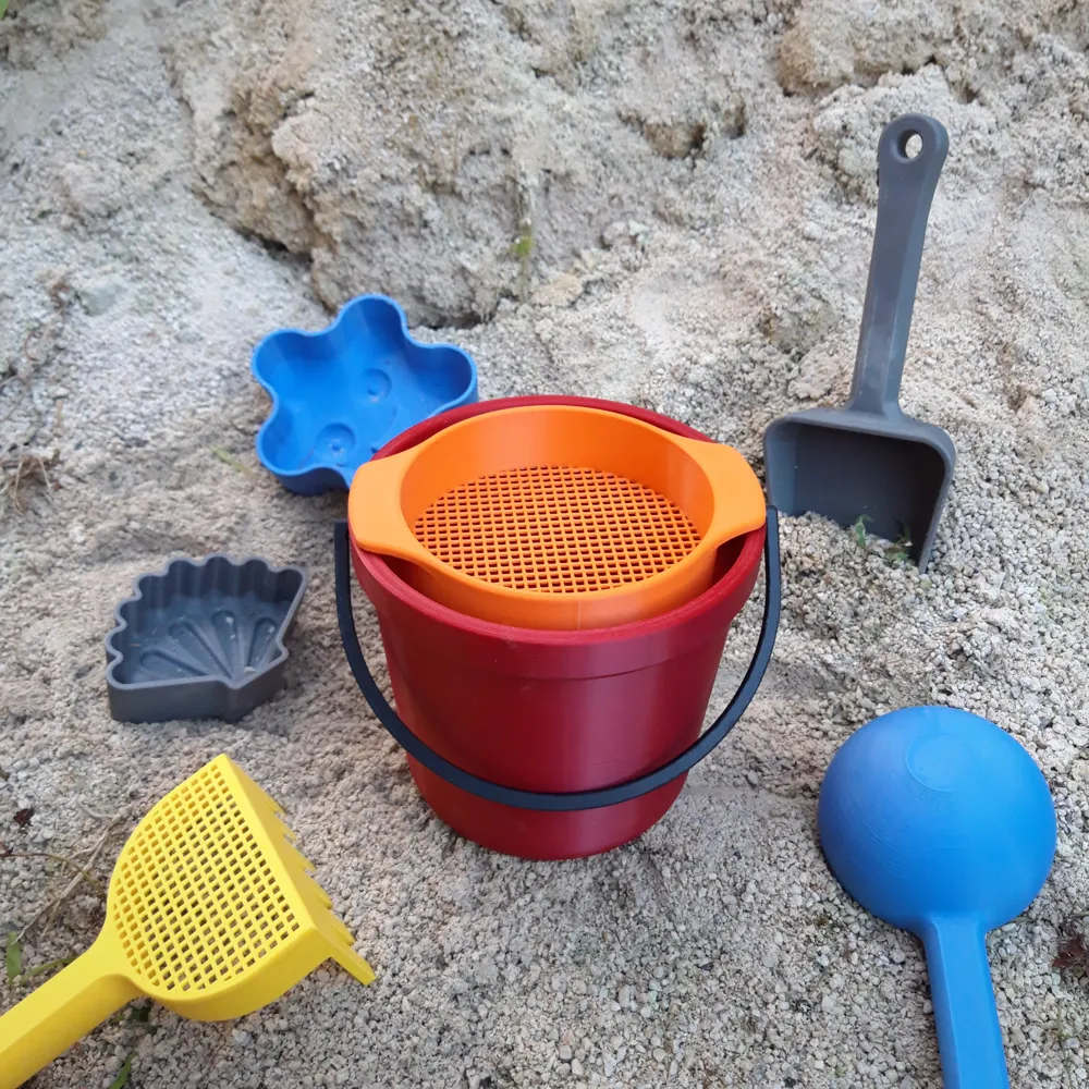 Beach sand play set - Free 3D Print Model - MakerWorld