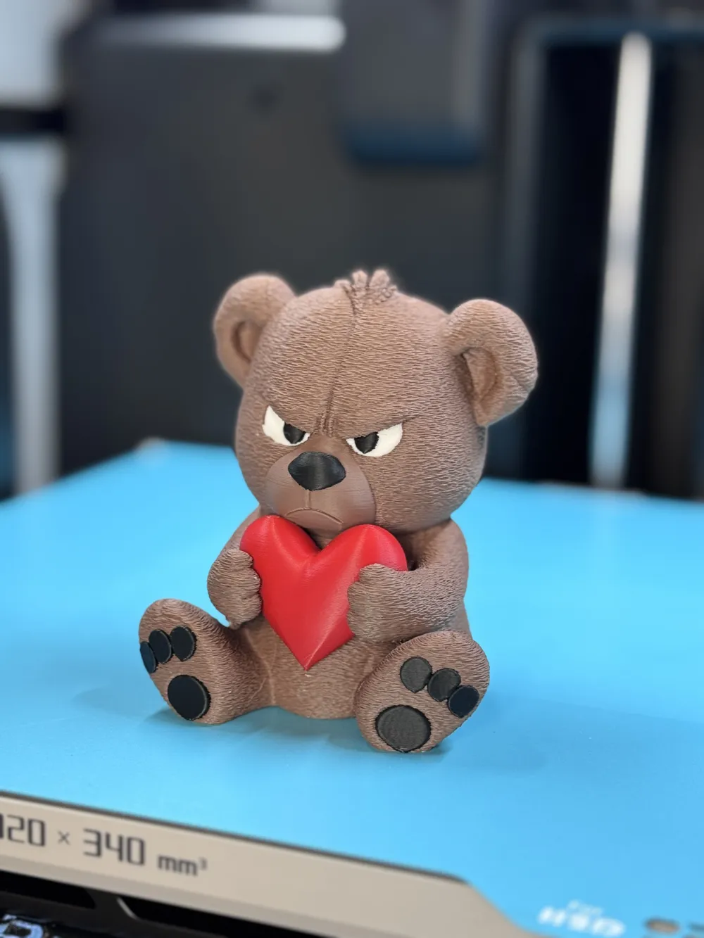 The Valentine's Day Grumpy Bear - Free 3D Print Model - MakerWorld