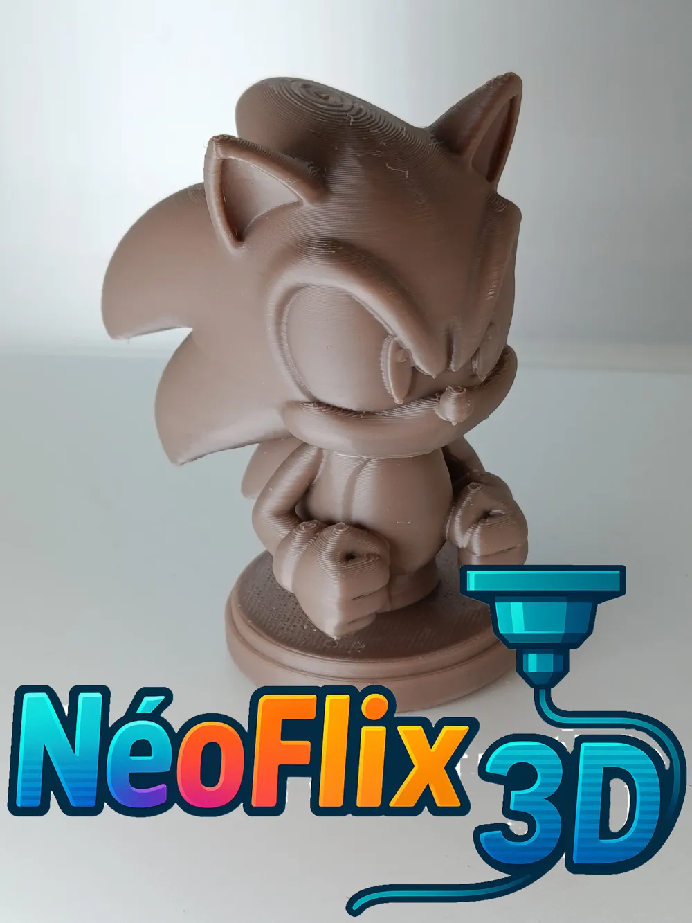 Focused Sonic - Cartoon Style 3D Figurine by Neoflix3d MakerWorld ...