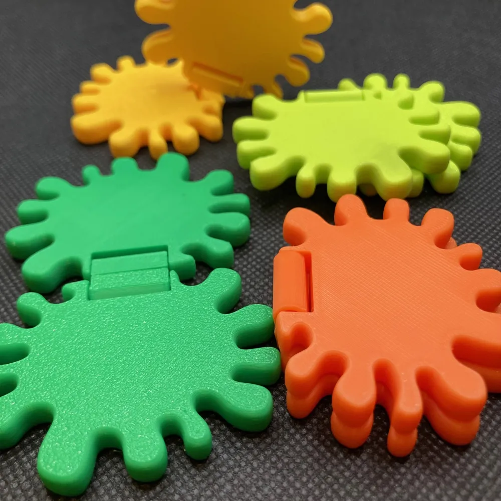 Splat! the Slider + Flip Fidget => Print in Place - Free 3D Print Model ...