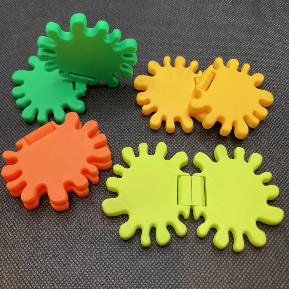 Splat! the Slider + Flip Fidget => Print in Place - Free 3D Print Model ...