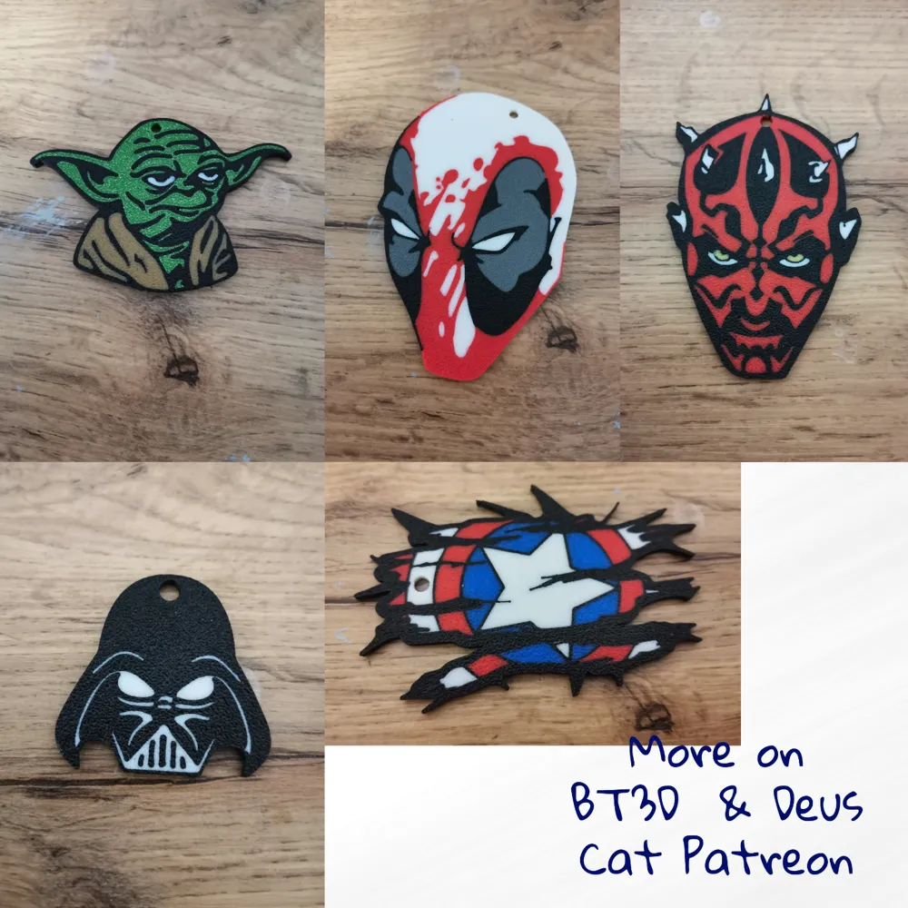 Multicolor Darth Maul keychain by BT3D printing - MakerWorld