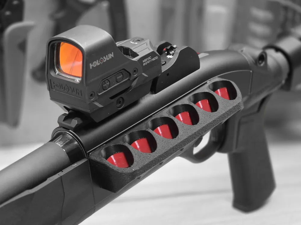 Shotgun Side Saddle - Free 3D Print Model - MakerWorld