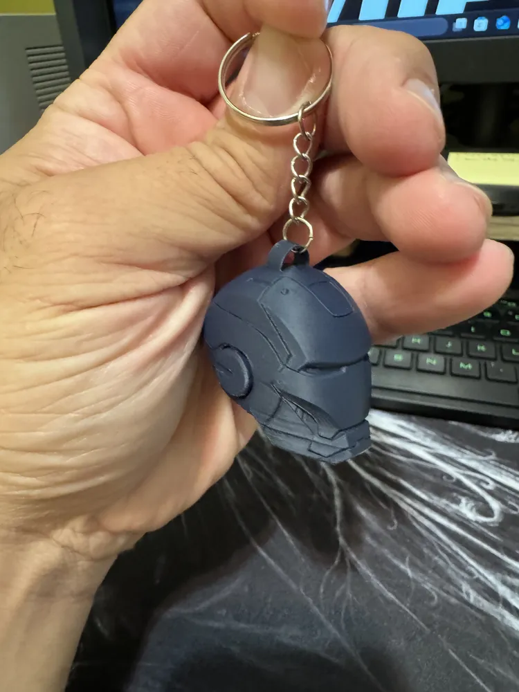 Ironman helmet head keychain - Free 3D Print Model - MakerWorld