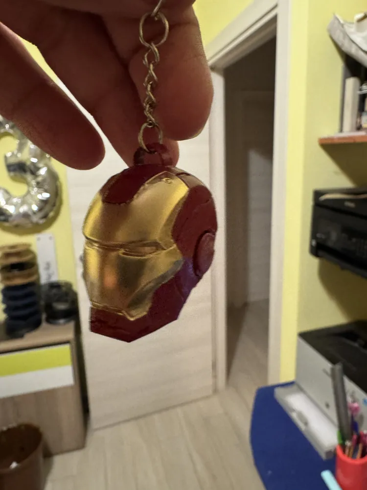 Ironman helmet head keychain - Free 3D Print Model - MakerWorld