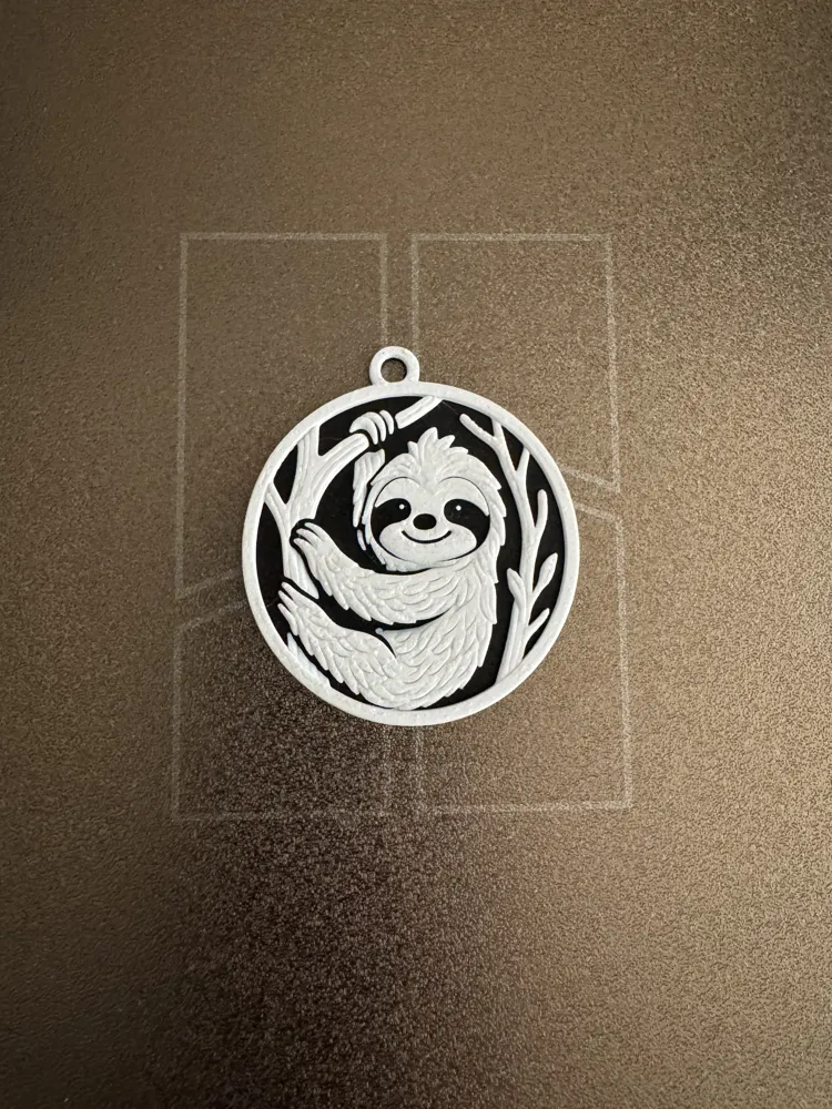 Sloth Keyring - Free 3D Print Model - MakerWorld
