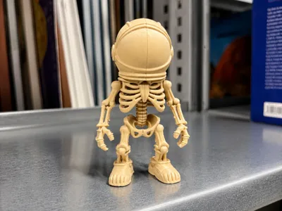 Astronaut Skeleton Figurine - Free 3D Print Model - MakerWorld
