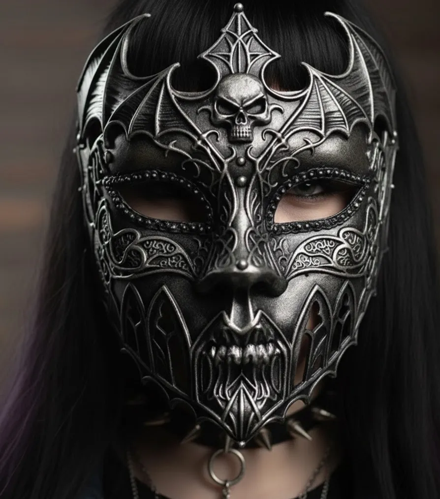 Victorian Gothic Girl Mask - Free 3D Print Model - MakerWorld