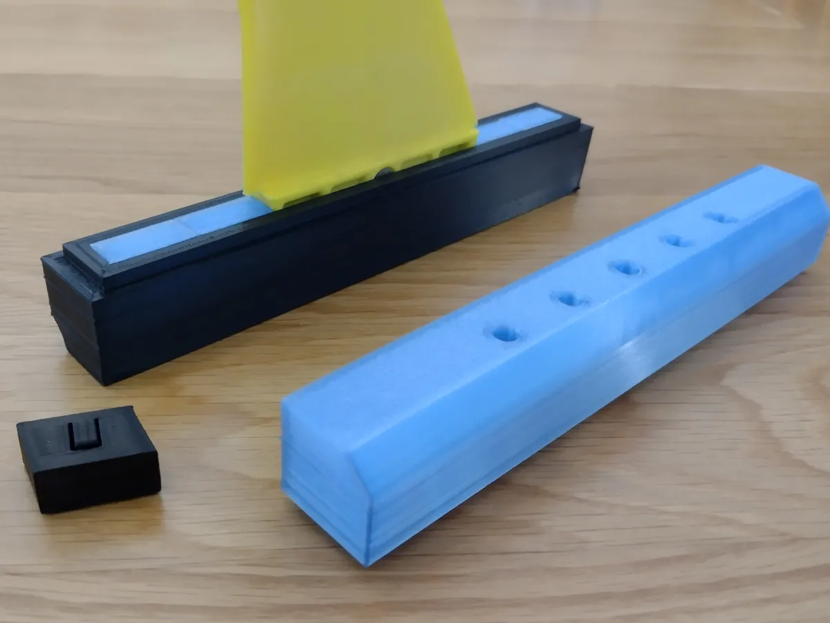 NSP / Mini Tuttle fin box, adjustable - Free 3D Print Model - MakerWorld