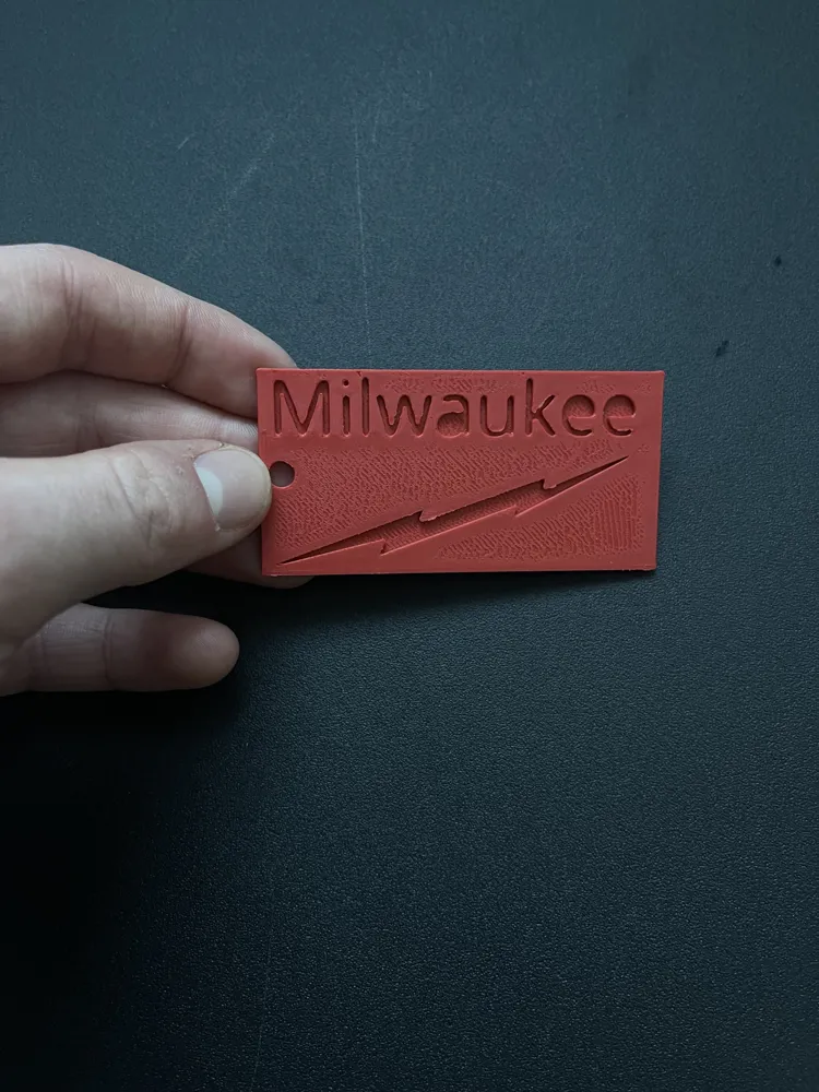 Milwaukee Keychain - Free 3D Print Model - MakerWorld