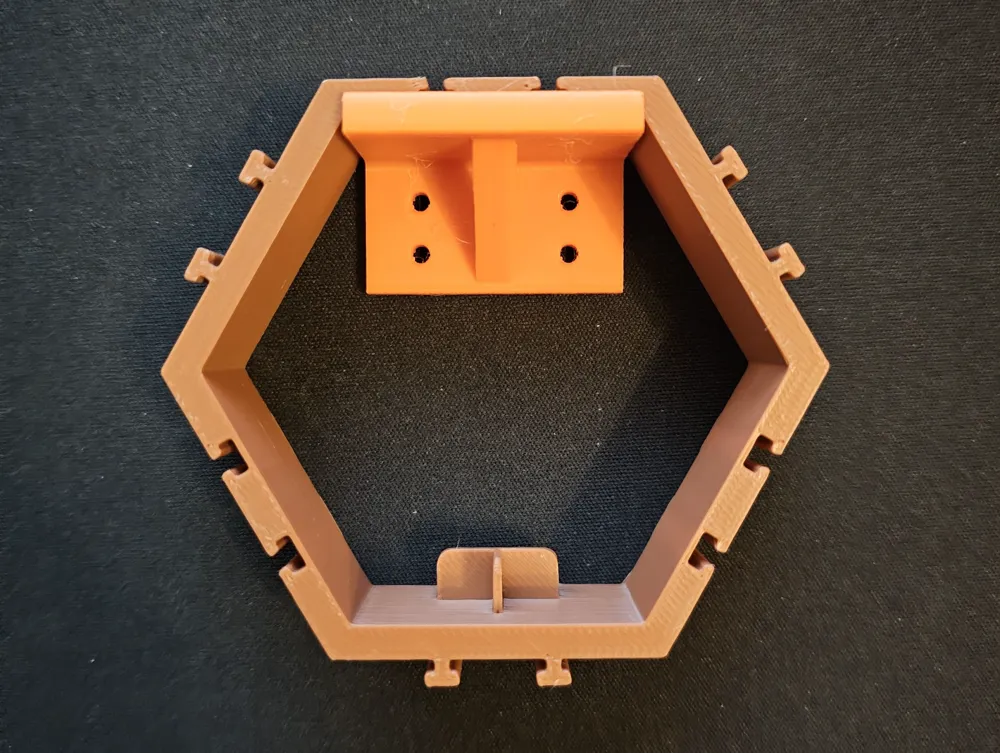 Brick Mini Figure Hex Stand - Wall Mount and Feet Remixed by The ...