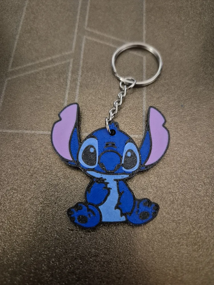 Stitch Keychain by Maker's Innovations MakerWorld: Download Free 3D Models