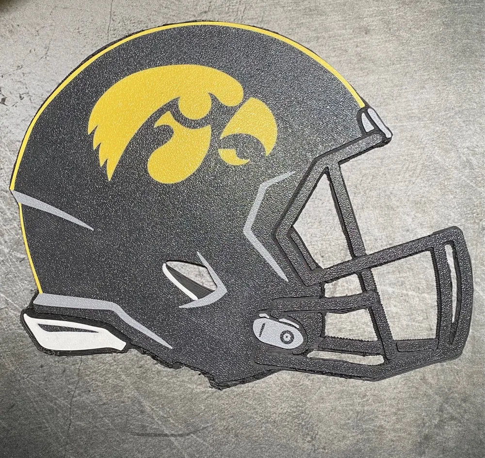Iowa Hawkeyes Football Helmet Logo by Wasko - MakerWorld