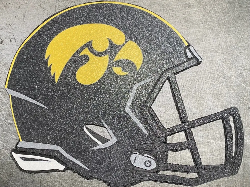 Iowa Hawkeyes Football Helmet Logo by Wasko - MakerWorld